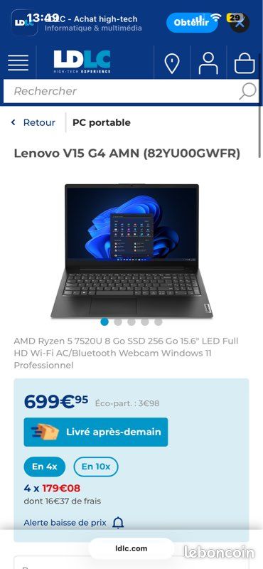 Pc portable Ryzen 5 - Ordinateurs