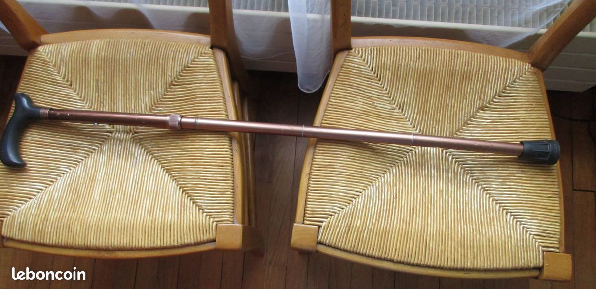 CANNE PLIABLE réglable de 85 à 95 cm marron bronze - Sport & Plein air