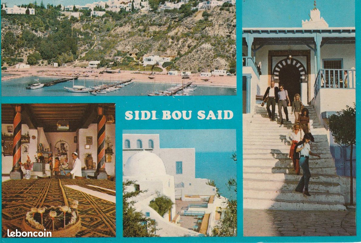 2 CPA . Tunisie . Nabeul. Carrosse typique de promenade/ Vues diverses ...