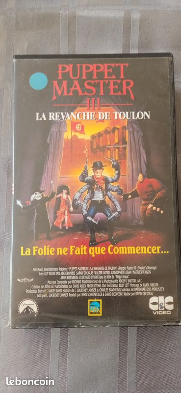 VHS Puppet Master III - La revanche de Toulon - DVD - Films