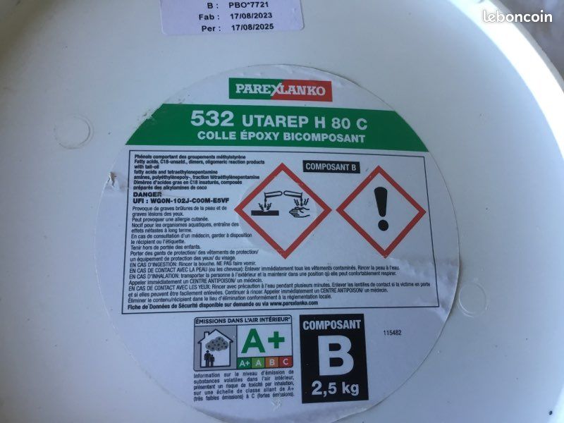 Colle époxy parex lanko - BTP - Chantier gros-oeuvre