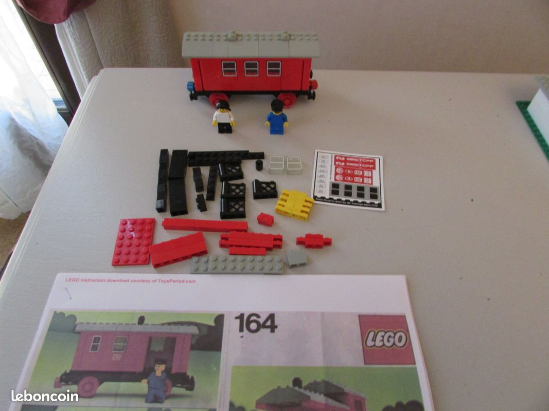 Lego vintage train 164 Wagon, constructions multiple - Jeux & Jouets
