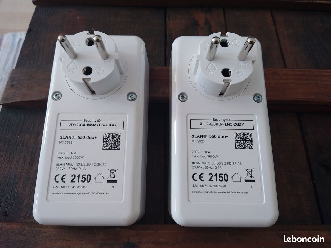 Kit de 2 CPL Develo dLAN 550 Duo+ Starter Kit - Accessoires informatique