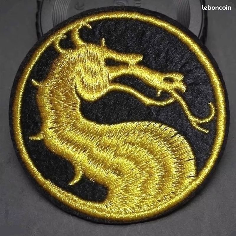 Patch Écusson Mortal Kombat Dragon - Thermocollant - LIVRAISON GRATUITE ...
