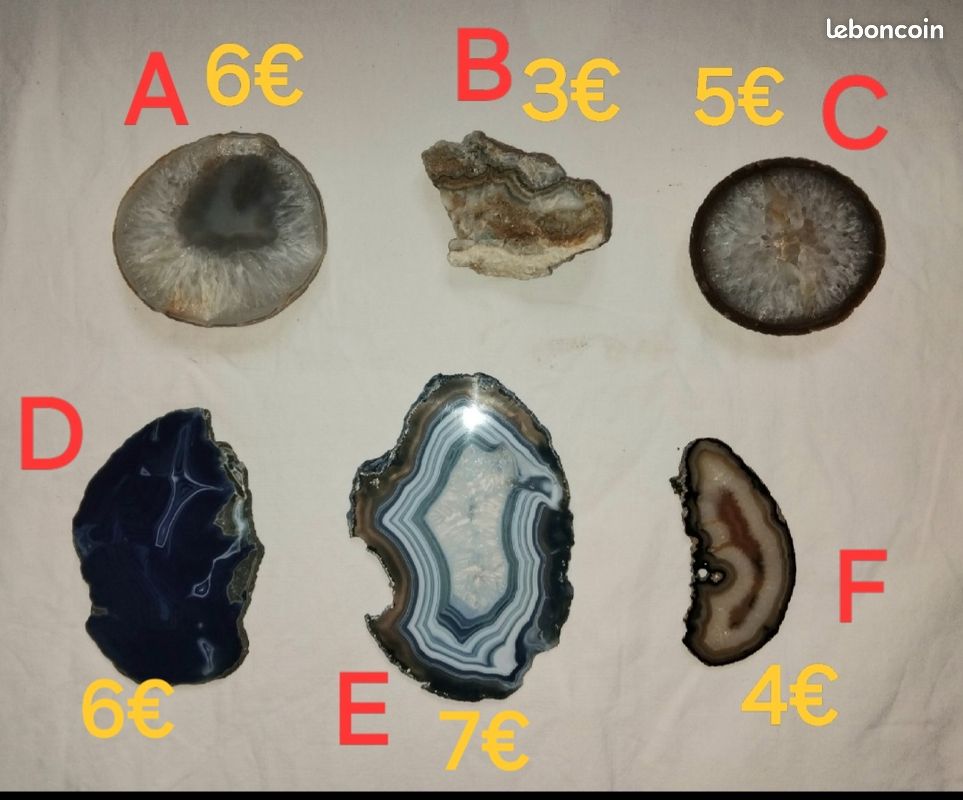 Agate, minéraux, cristaux, quartz, gemme - Collection