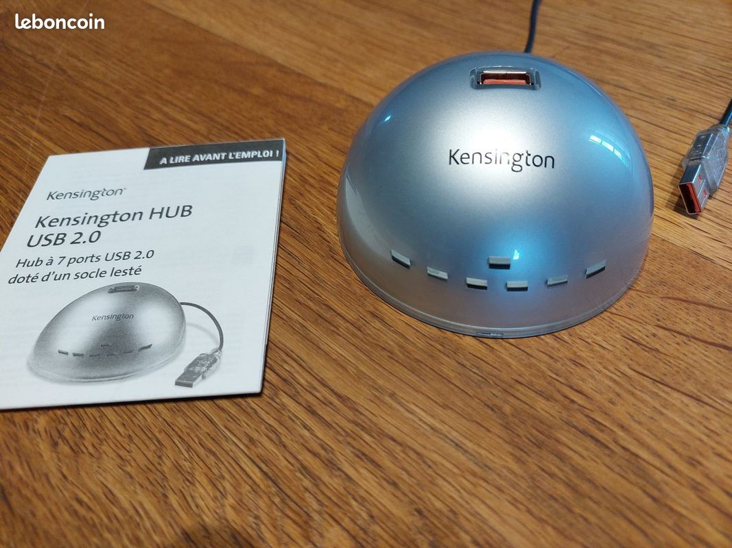 Dome Hub 7 ports USB 2 Kensington - Accessoires informatique