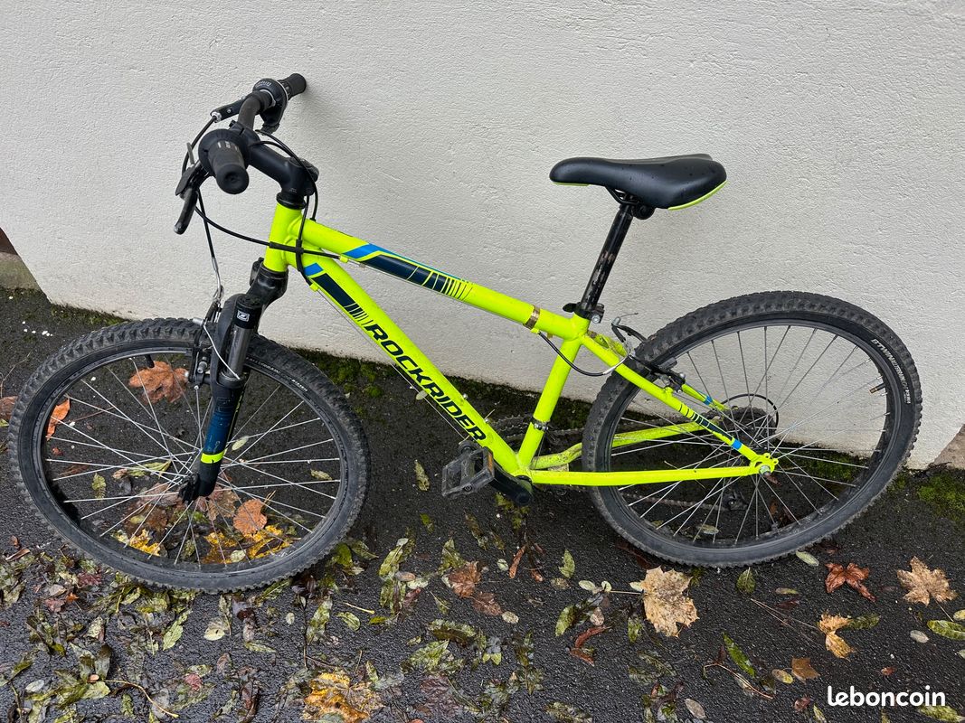 VTT ENFANT ROCKRIDER ST 500 24 POUCES 9-12 ans Jaune - Vélos