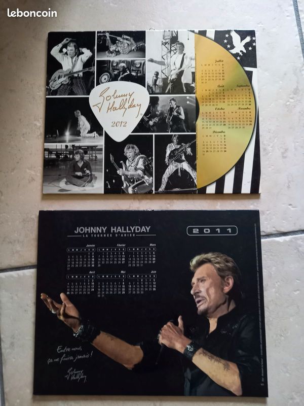 Calendrier de Johnny Hallyday - Collection