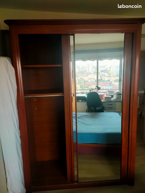 Armoire dressing 2 portes coulissantes - Ameublement