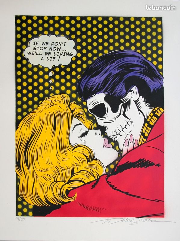 Serigraphie originale de Peter STARK - THE KISS - 2018 - SOLD OUT - Collection