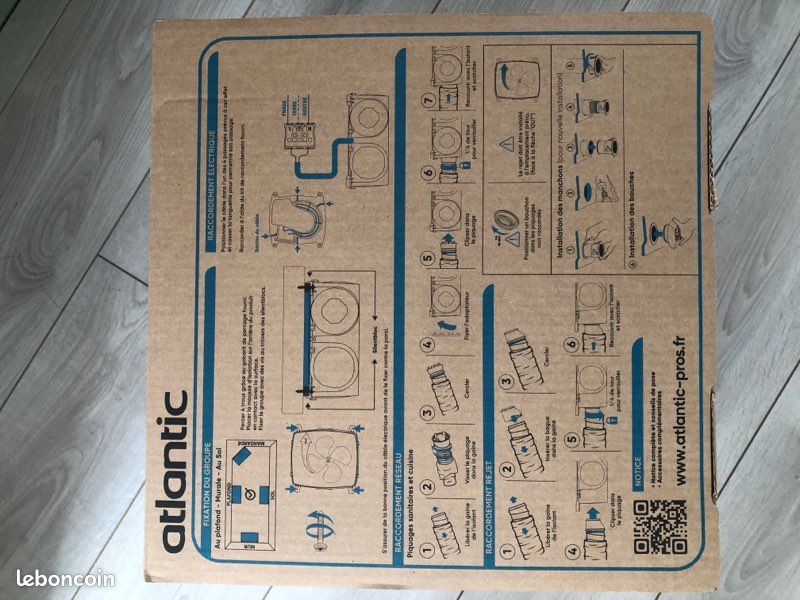 Kit VMC simple flux Extra plat hygroréglable hygrocosy flex - Bricolage
