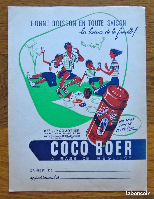 Protège cahier Coco Boer ancien - Collection