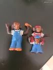 Pub lessive omo micro 2 anciennes figurine pvc " singes " - Collection