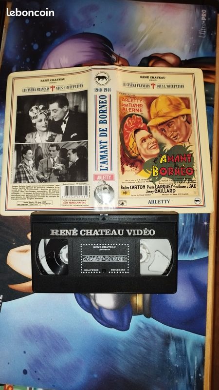 Vhs L'amant de borneo Rene Chateau K7 video cassette Arletty - DVD - Films