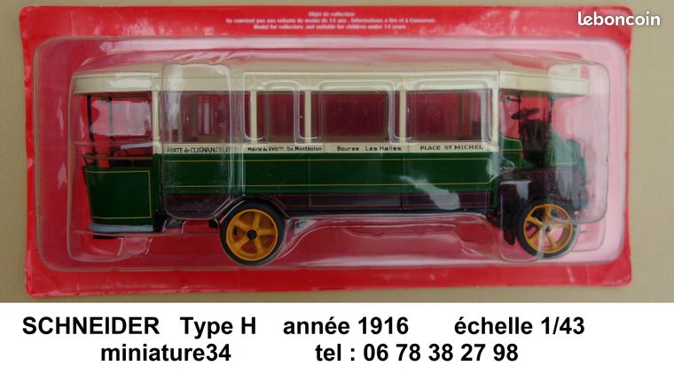 Bus ratp miniature -Collection d'occasion - leboncoin