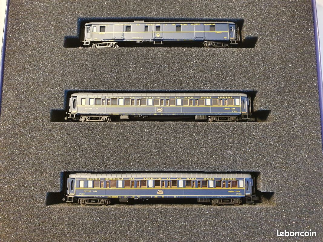 Quatre Coffrets Voitures CIWL Train Bleu & Flèche d'Or Arnold (Echelle ...