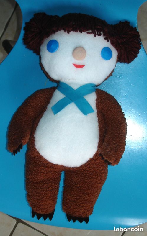 Peluche Ours Style Colargol 38 cm TBE avec bras articulés - Collection