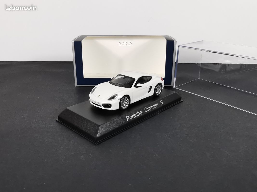 Porsche Cayman S (981) de 2013 blanc 1/43 Norev - Collection