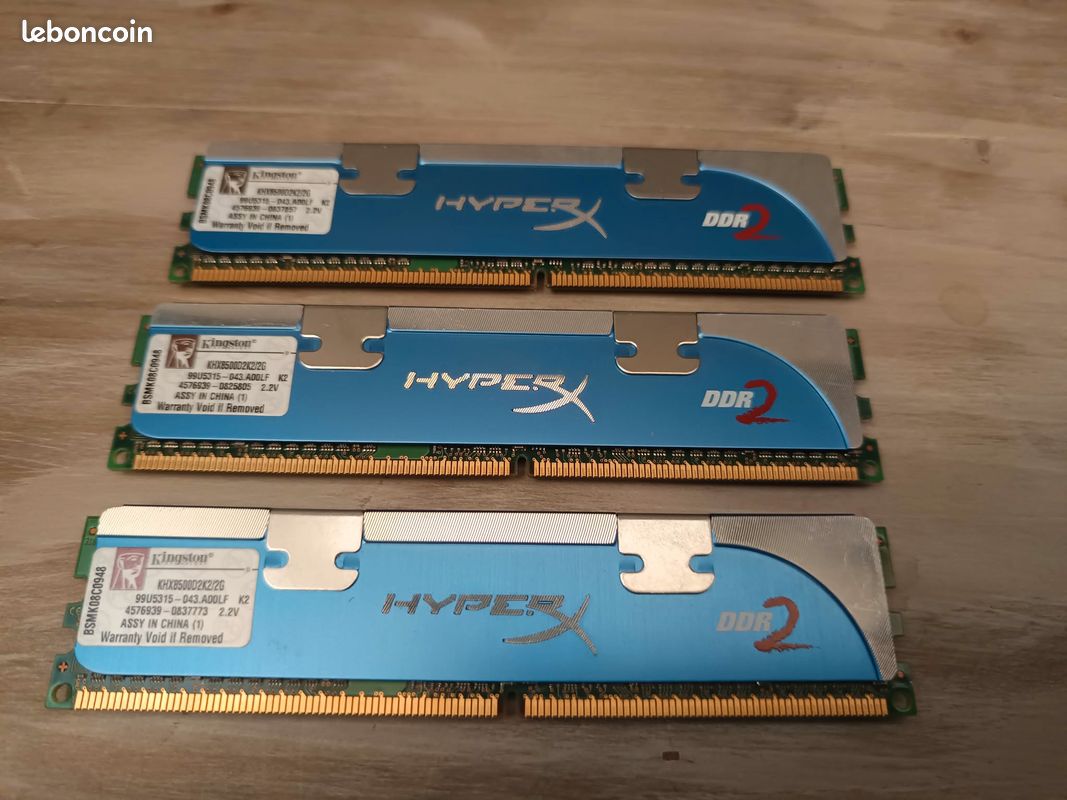 Mémoire RAM DDR2 Kingston HyperX 2GB 1066MHz - PC2-8500– 1066 MHz ...