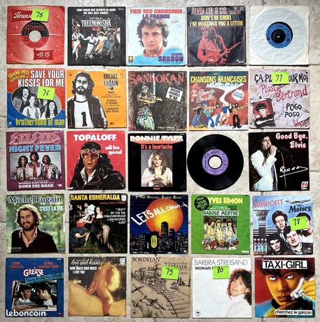 Disques vinyl 45 tours d'occasion - CD - Musique - leboncoin