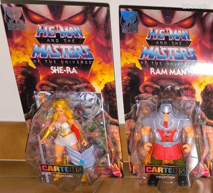 2 figurines Les Maîtres de l'Univers He-Man (Mattel) 14 cm neuves ...
