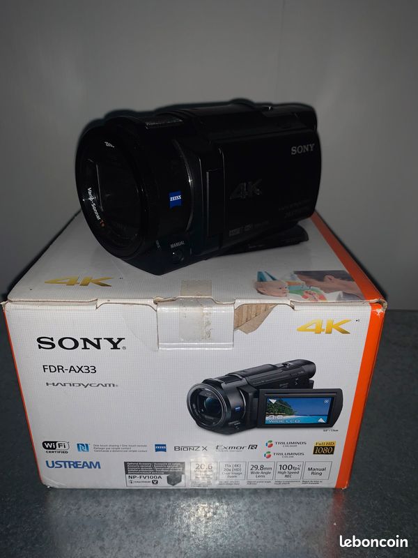 Camera Sony Ax33 - Photo, audio & vidéo