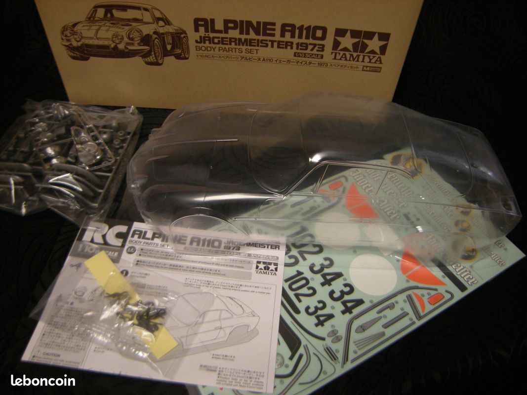 Carrosserie TAMIYA ALPINE A110 1/10 JAGERMEISTER neuve - Modélisme