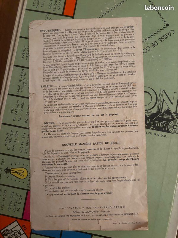 Vieux Monopoly - Jeux & Jouets