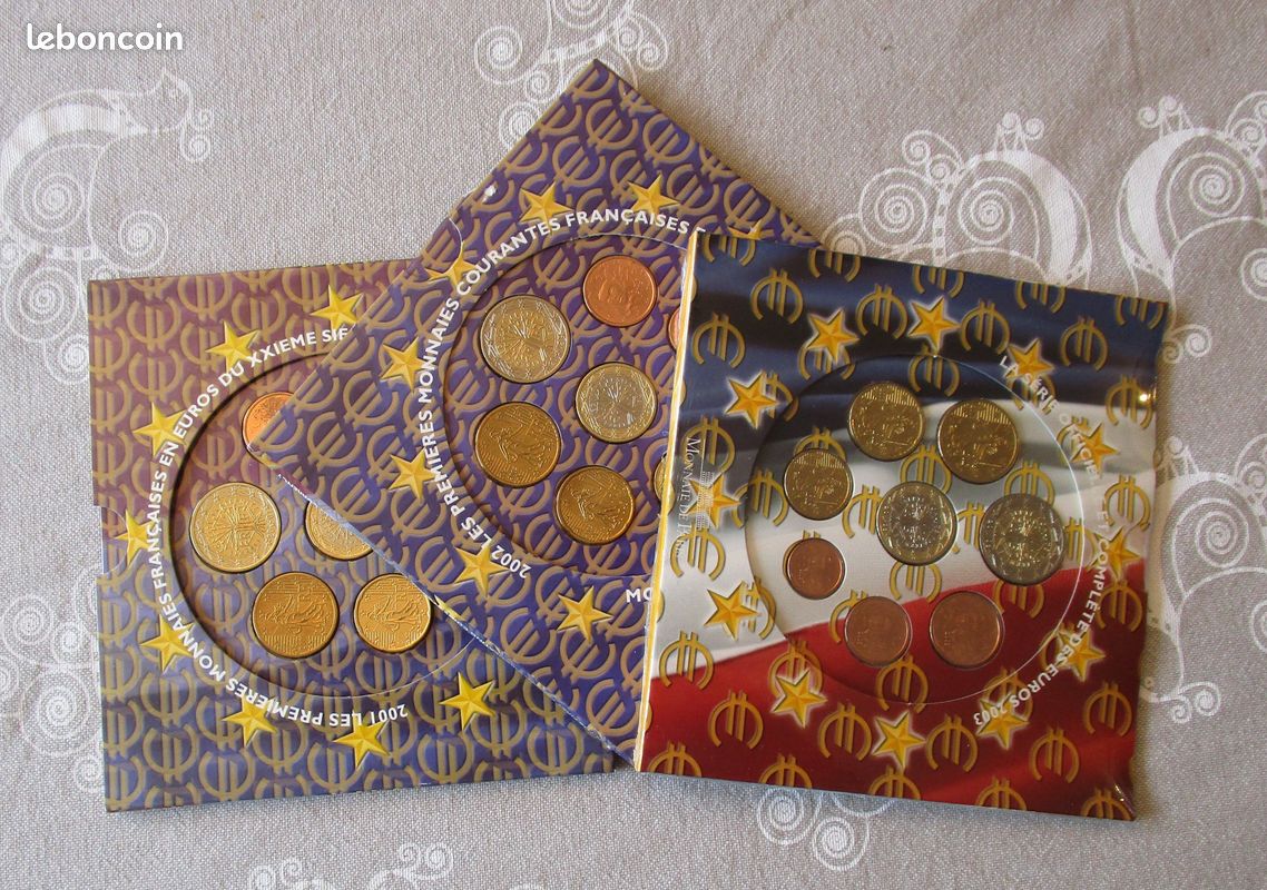 Lot Coffrets BU France 2001, 2002, 2003 - Collection