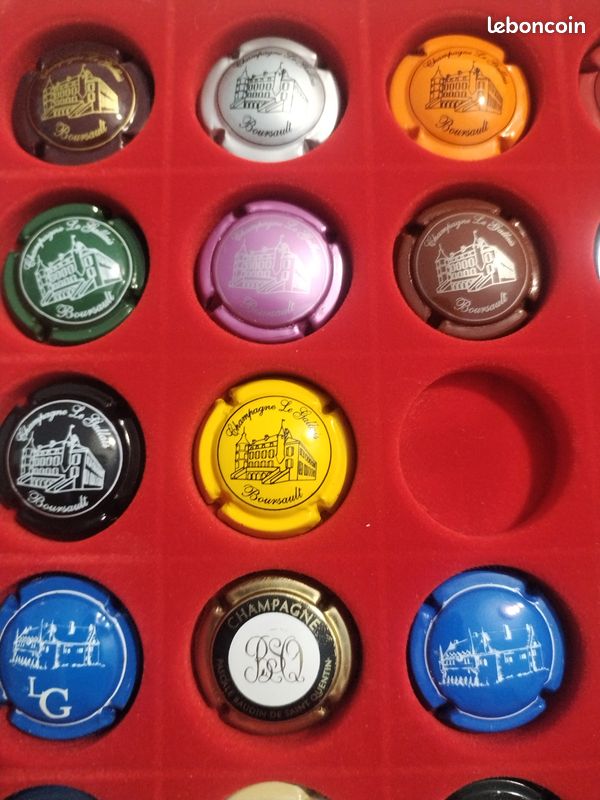 Plateau n547 capsules de champagne - Collection