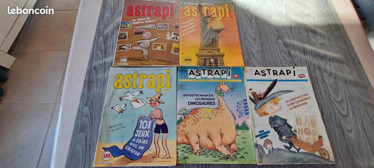 5 magazines anciens Astrapi (FAIRE OFFRE) - Livres