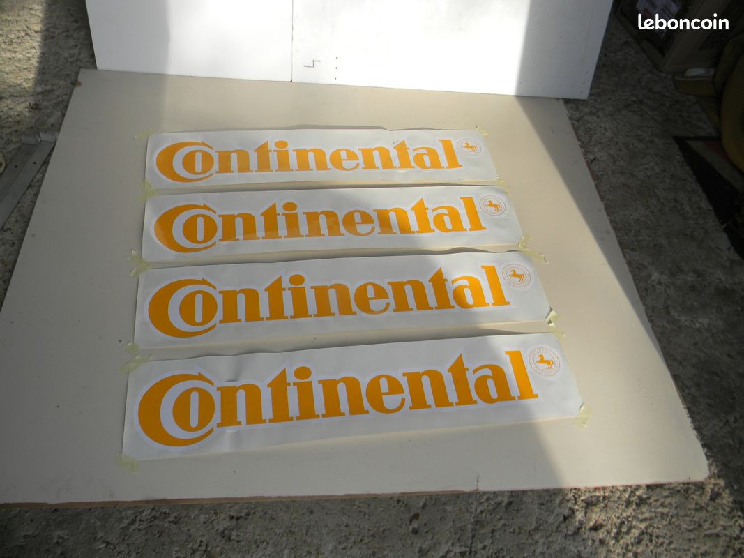 4 stickers Continental 100 x 20 cm, - Équipement moto