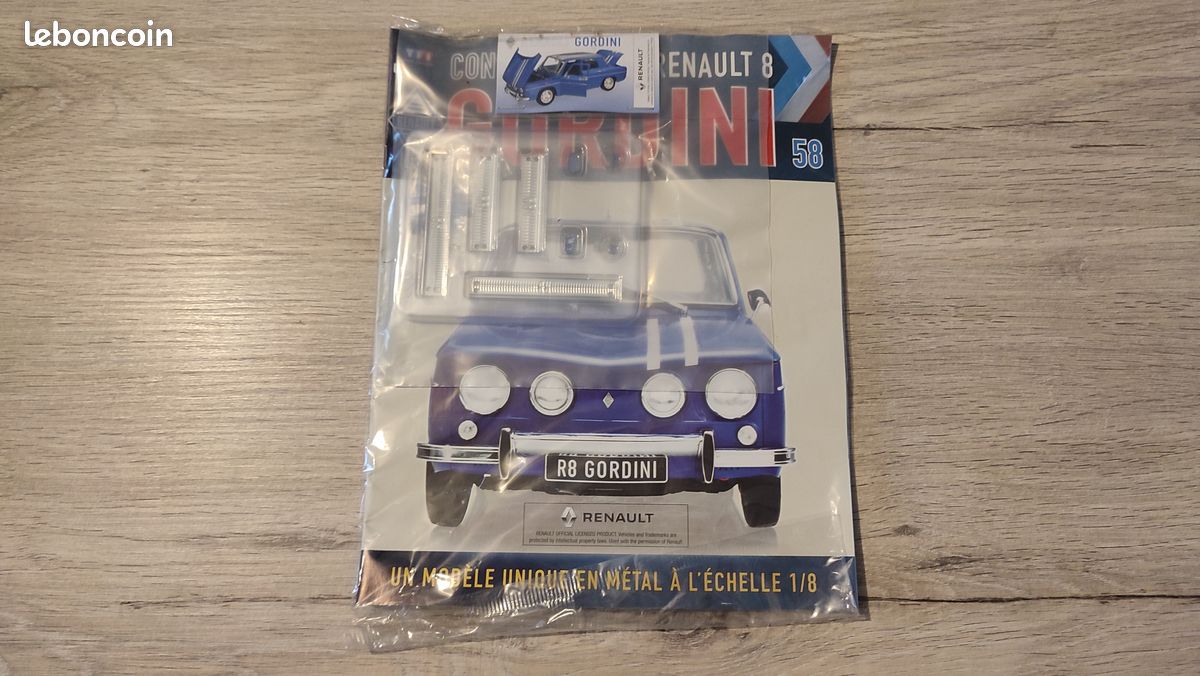 Fascicule complet scellé numéro 58 n°58 Renault R8 Gordini 1/8 1/8ème Eaglemoss Collections #D61 ...