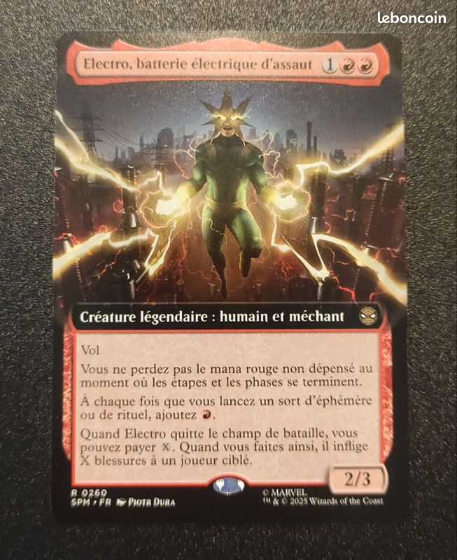 Mtg série Spider-Man marvel : Electro, batterie électronique d'assaut ...