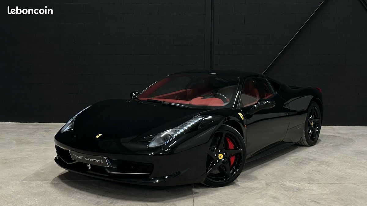 Ferrari 458 Italia V8 4.5 570 CV - Cuir Rouge Cartier - Sort d’entretien - Immatriculation FR ...