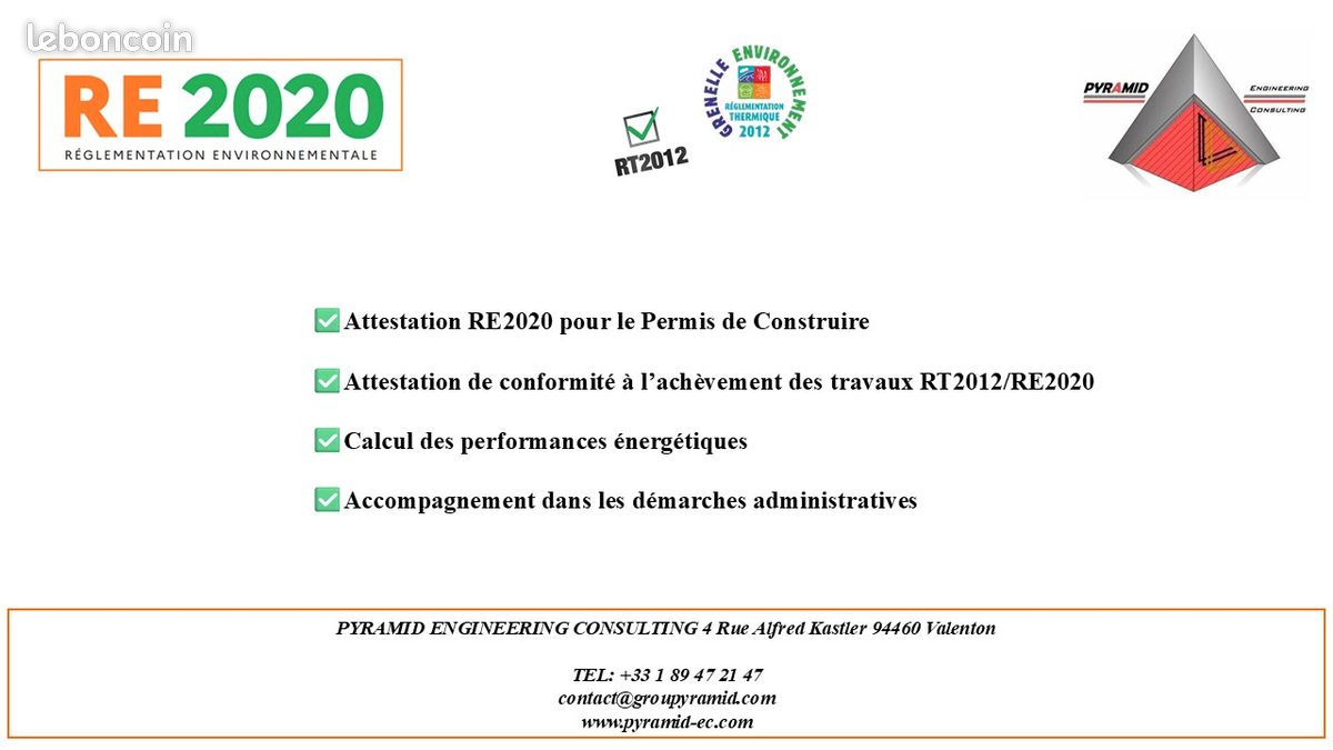 Attestation thermique RE2020 pour Permis de Construire - Respect des ...