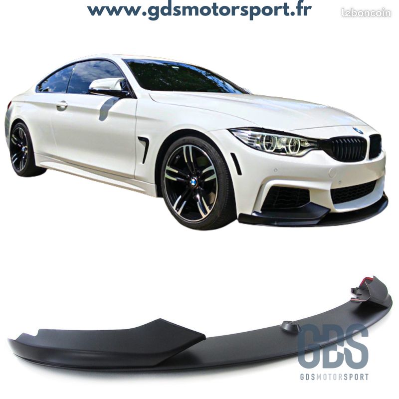 Lame M Performance Pare choc pack M avant BMW F32/ F33/ F36 Noir Mate ...