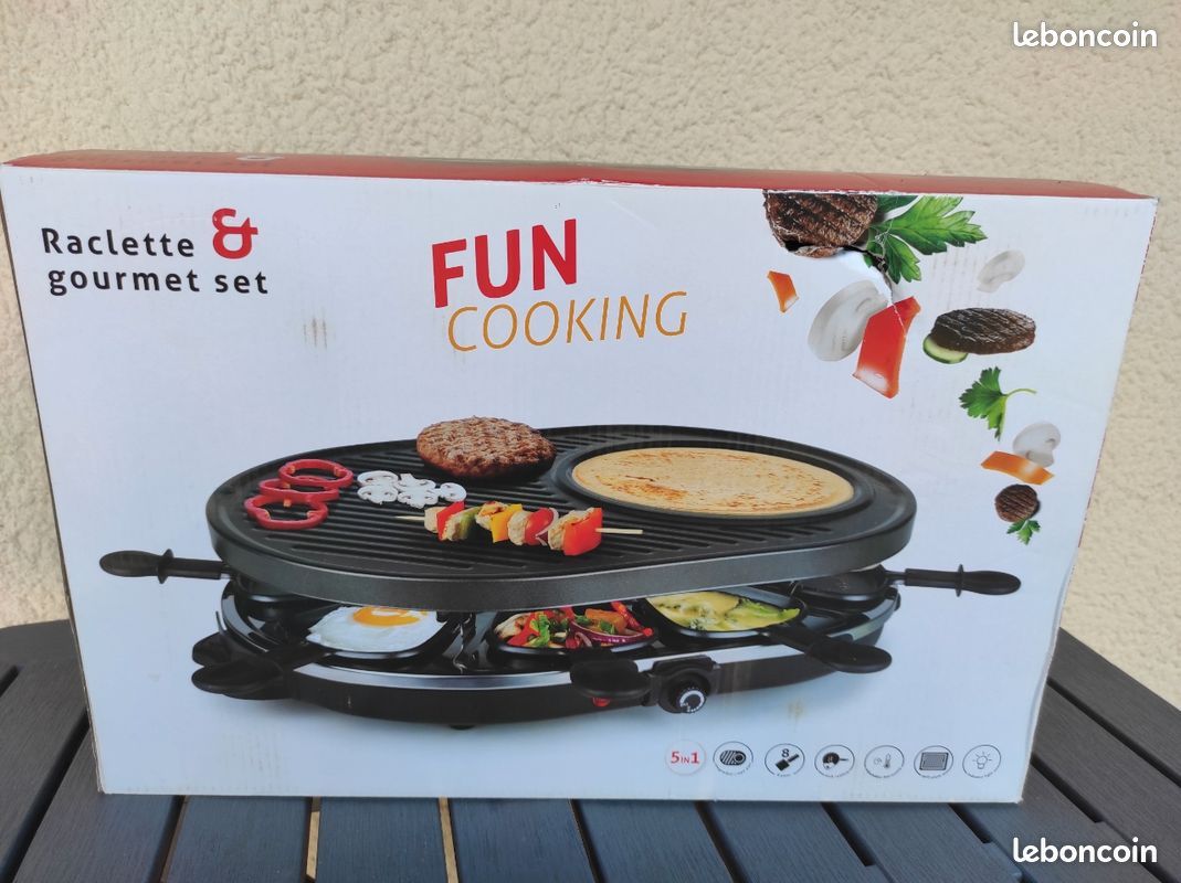 Appareil à raclette 5 en 1 - Électroménager