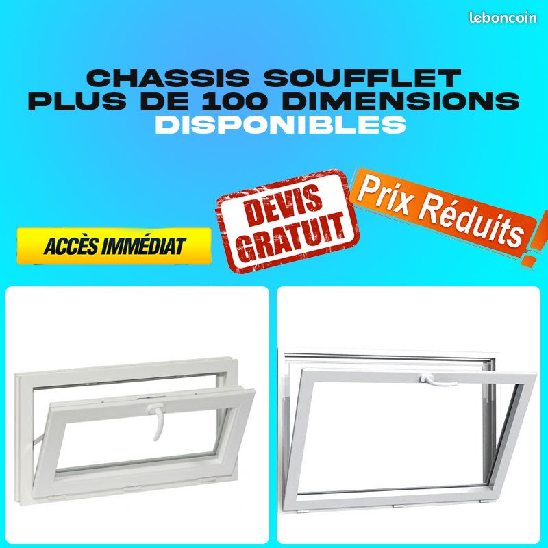 Fenêtre soufflet PVC Devis gratuit - Sur mesure - Bricolage