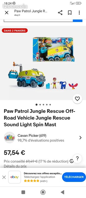 Camion de la jungle pat patrouille avec tous ses accessoires - Jeux ...