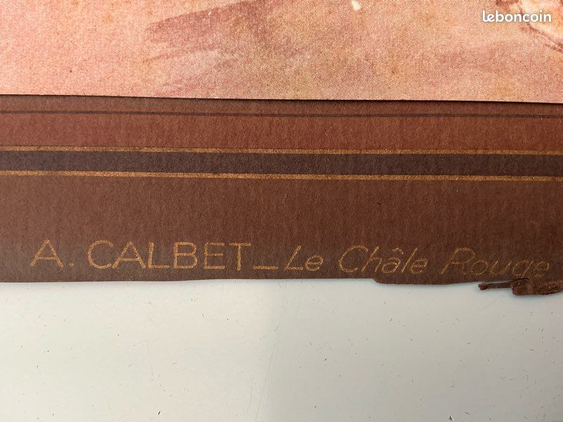 Illustration Calbert Antoine « Le châle rouge » - Collection