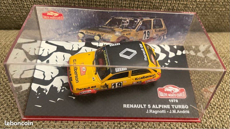 Renault 5 alpine turbo 1978 ragnotti andrie rallye monte carlo 1/43 ixo ...