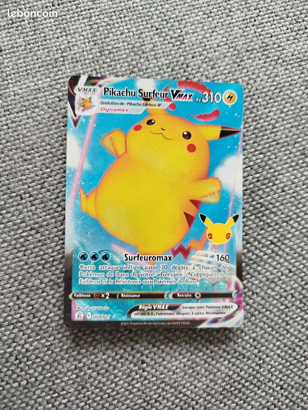 Carte Pikachu surfer vmax pv310 - Collection