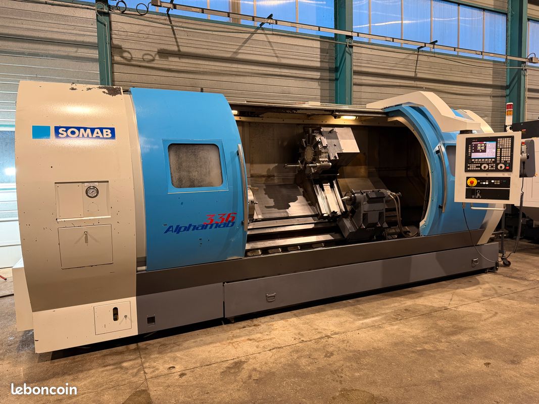 Tour CNC 2 axes SOMAB ALPHAMAB 356 Ø800x2200 mm - Équipements industriels