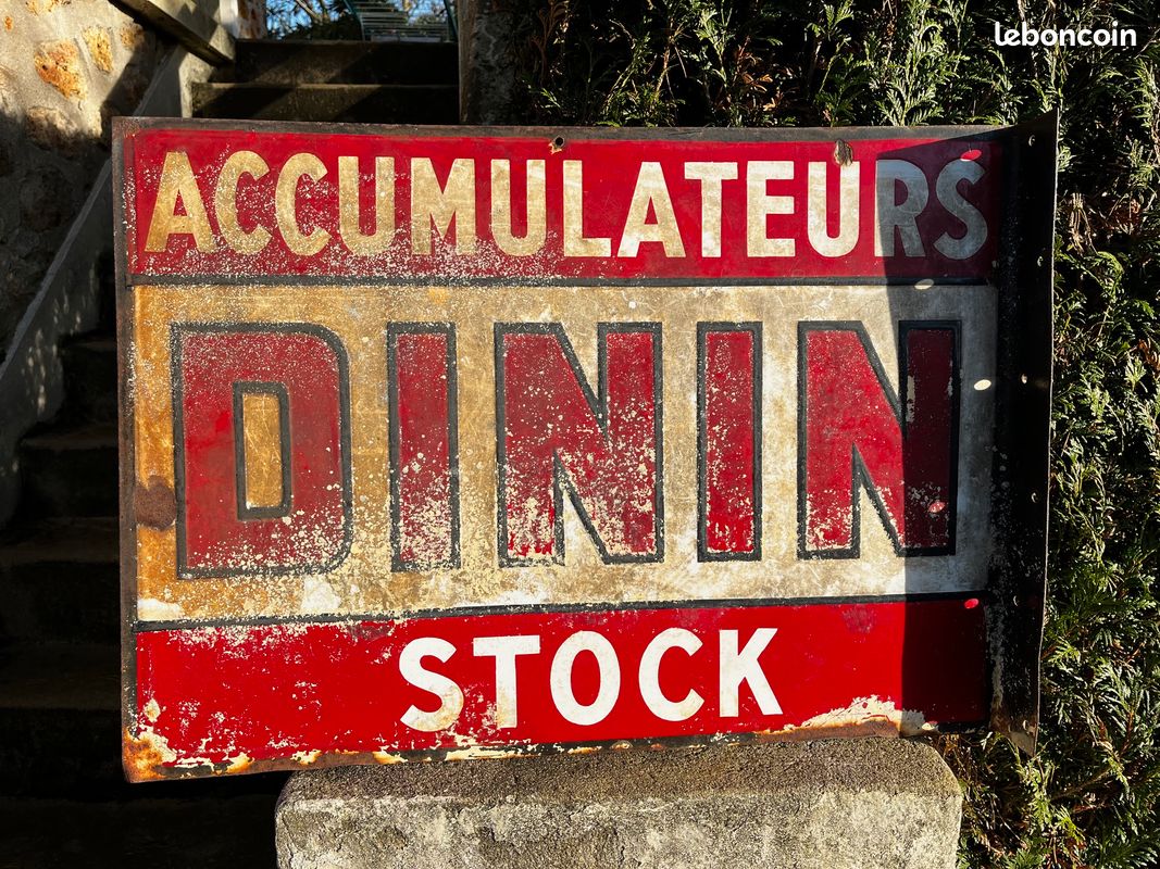 Plaque émaillée accumulateurs Dinin - Collection