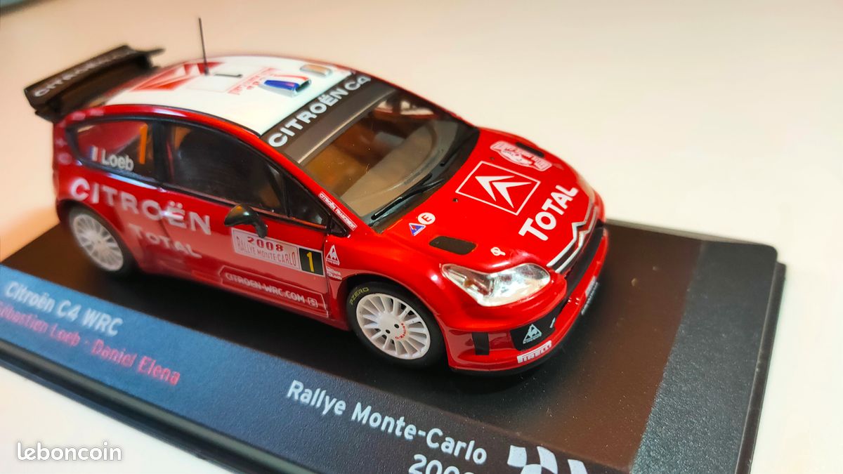 Citroën C4 WRC - Rallye Monte Carlo 2008 S Loeb- D Elena 1/43 - Collection