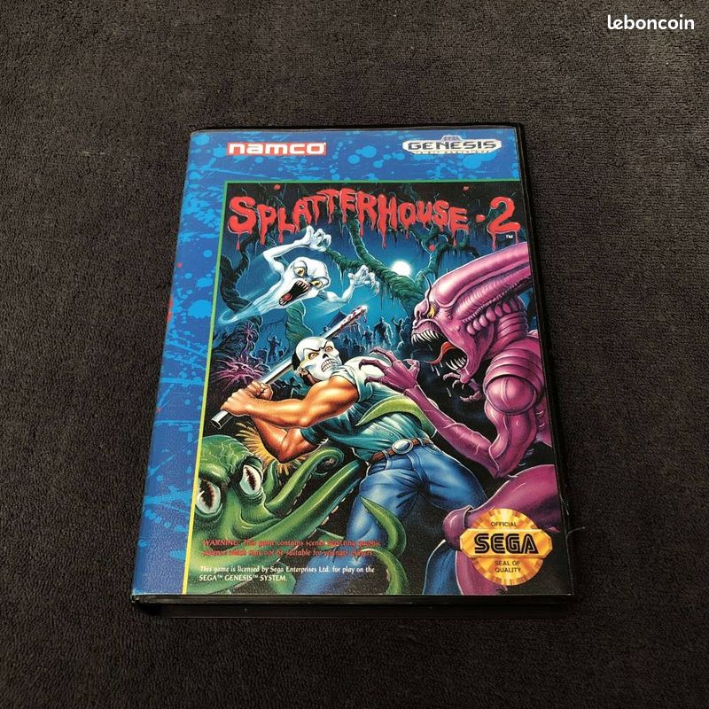 SEGA Genesis Splatterhouse 2 USA Trés Bon état - Consoles