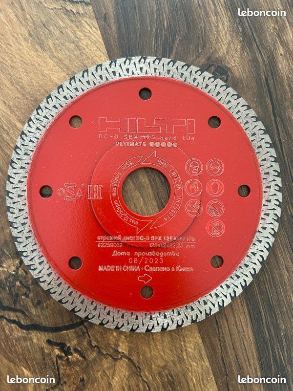 Disque Diamant HILTI SPX Ø125 ULTIMATE pour carrelage dur et Marbre ...