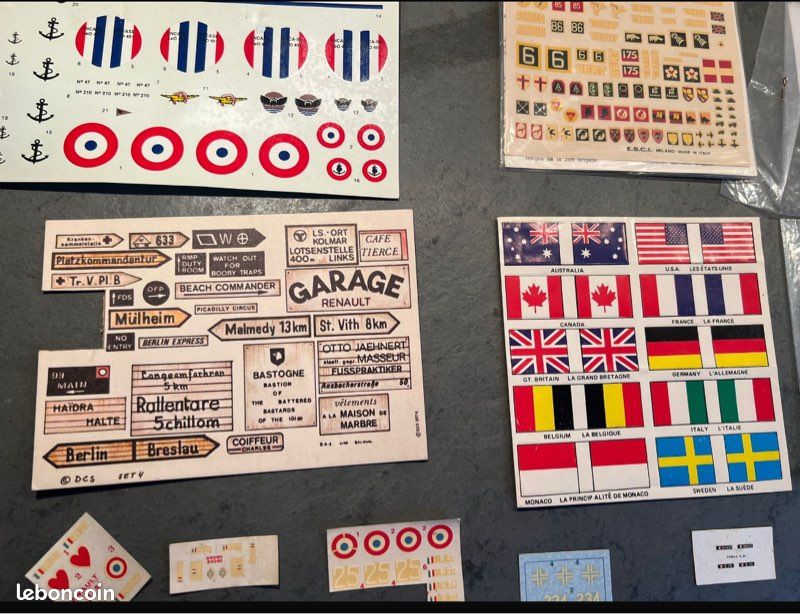 Autocollants décalcomanies maquettes - Modélisme