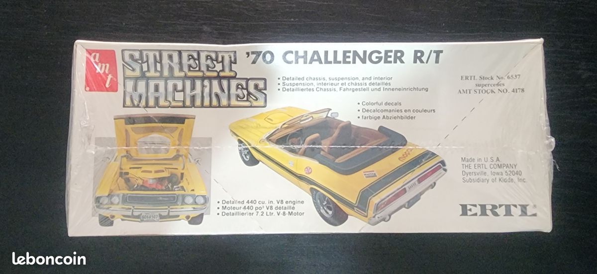 Amt '70 Dodge Challenger R/T maquette - Kit Street Machines 1:25 - Neuf ...